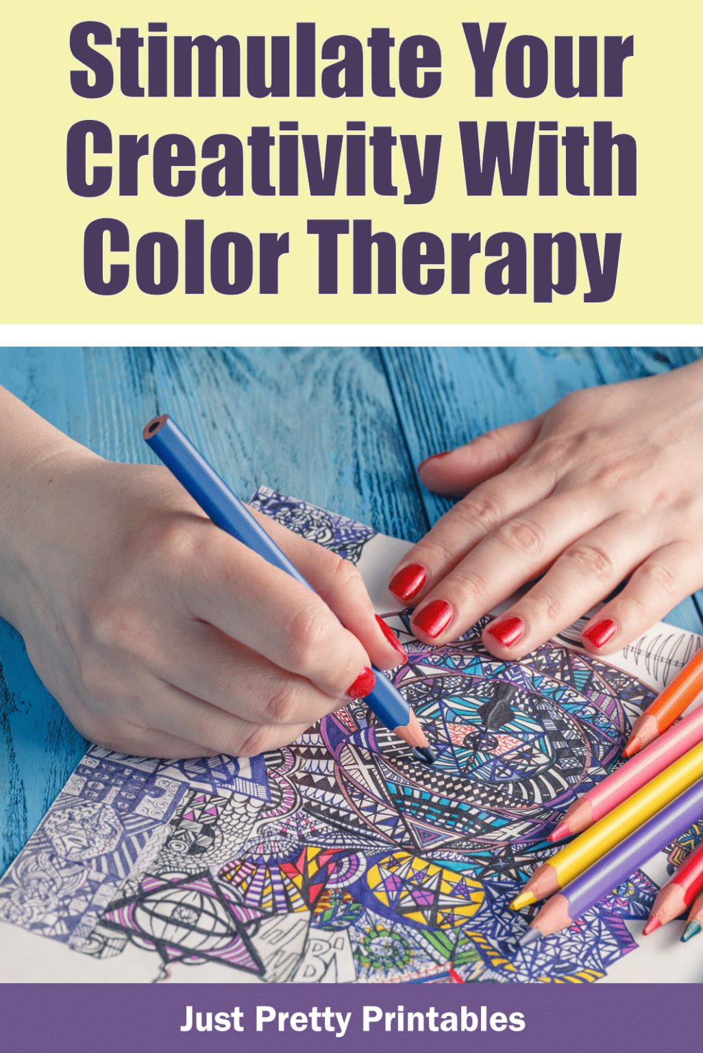 Coloring Therapy for Your Mental Health - Just Pretty Printables
