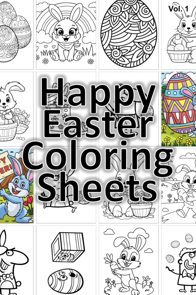 Free Printable Easter Coloring Worksheets for Kids - Just Pretty Printables