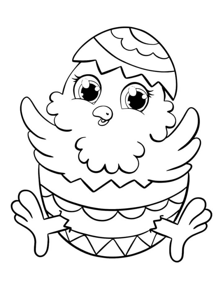 Free Printable Easter Chick Coloring Pages for Kids