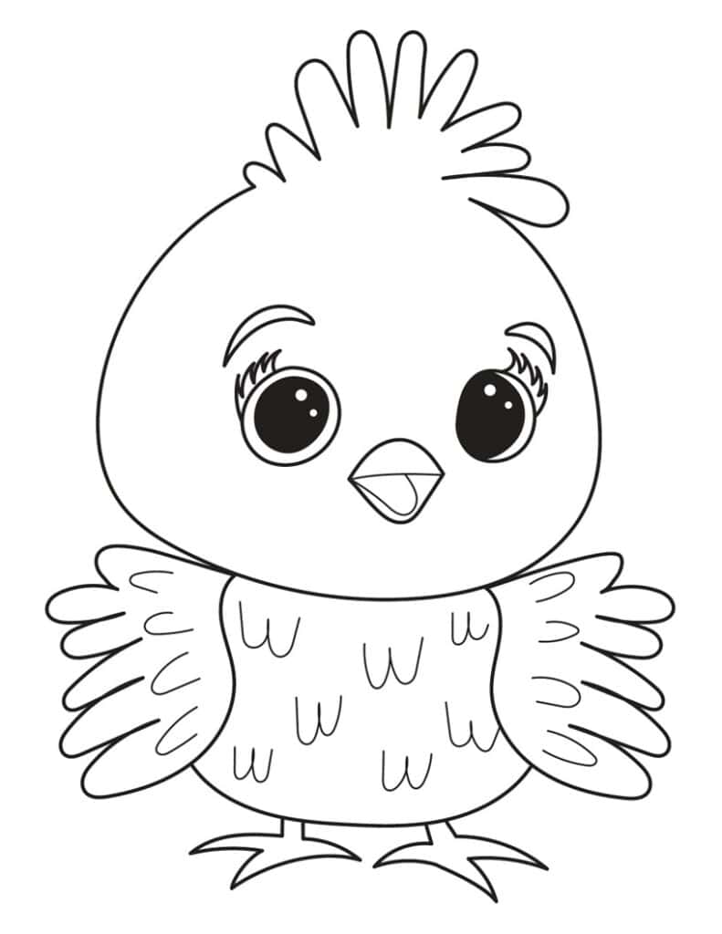 Free Printable Easter Chick Coloring Pages for Kids
