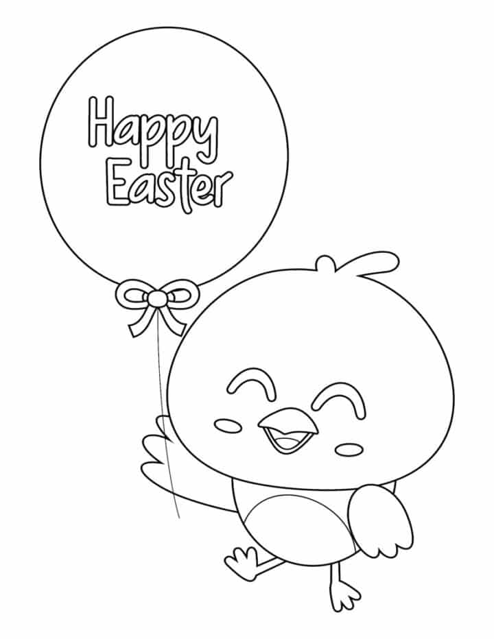 Free Printable Easter Chick Coloring Pages for Kids