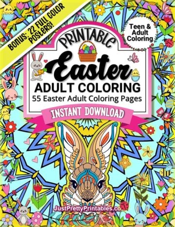 Free Printable Adult Easter & Spring Coloring Pages - Just Pretty ...