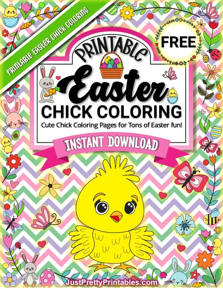 Free Printable Easter Chick Coloring Pages for Kids