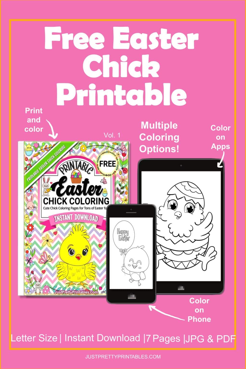 Free Printable Easter Chick Coloring Pages for Kids