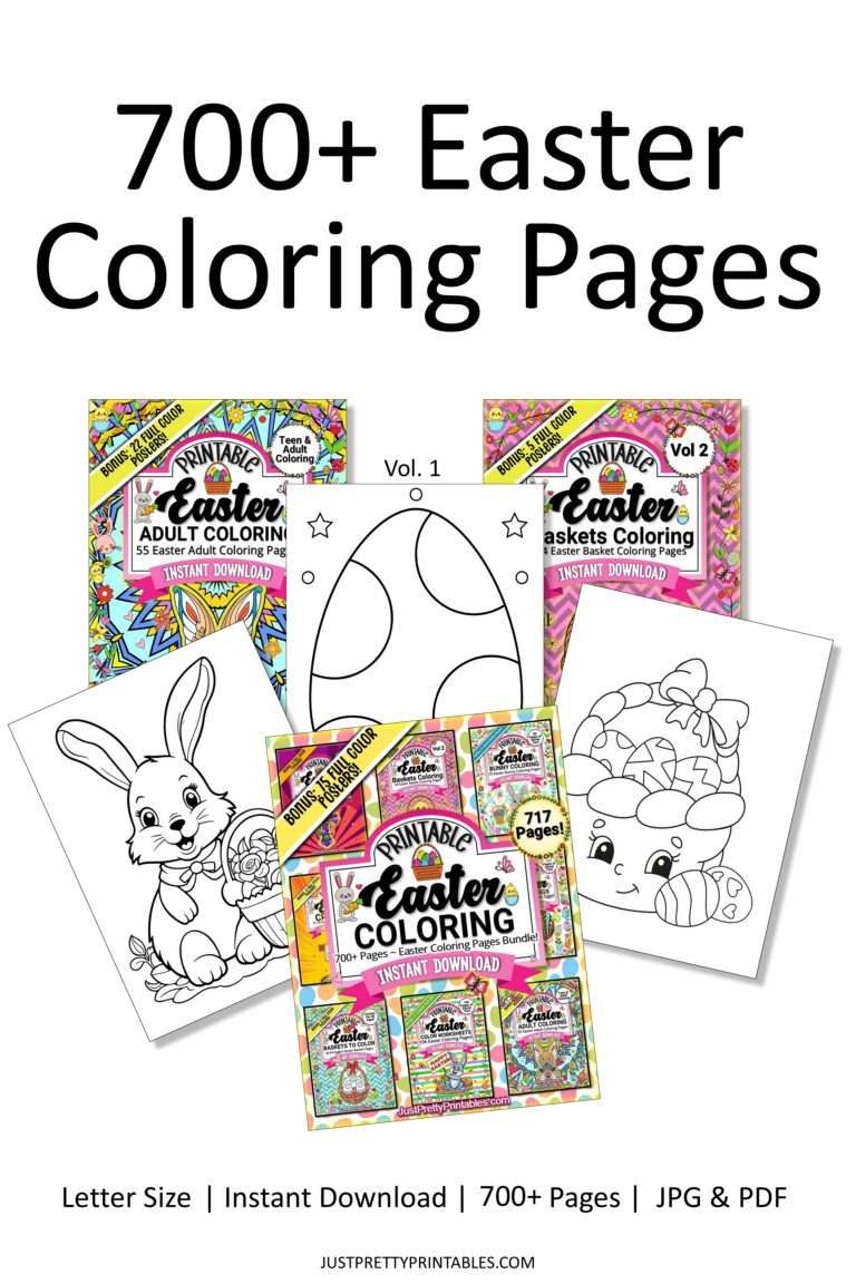 Printable Easter Coloring Pages for Kids and Adults