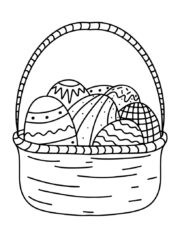 Free Printable Easter Basket Coloring Pages for Kids