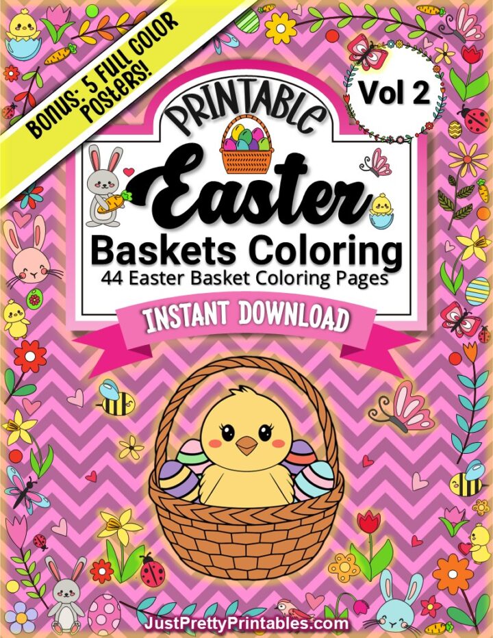 Free Easter Basket Coloring Pages for Kids & Adults