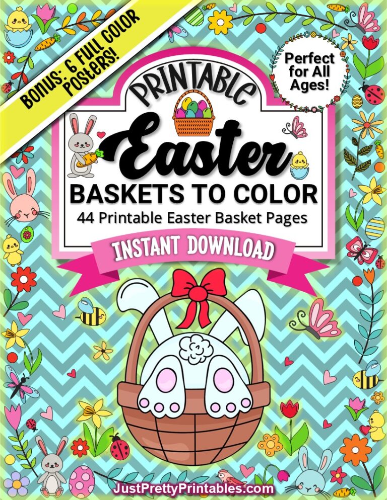 Free Printable Easter Basket Coloring Pages for Kids