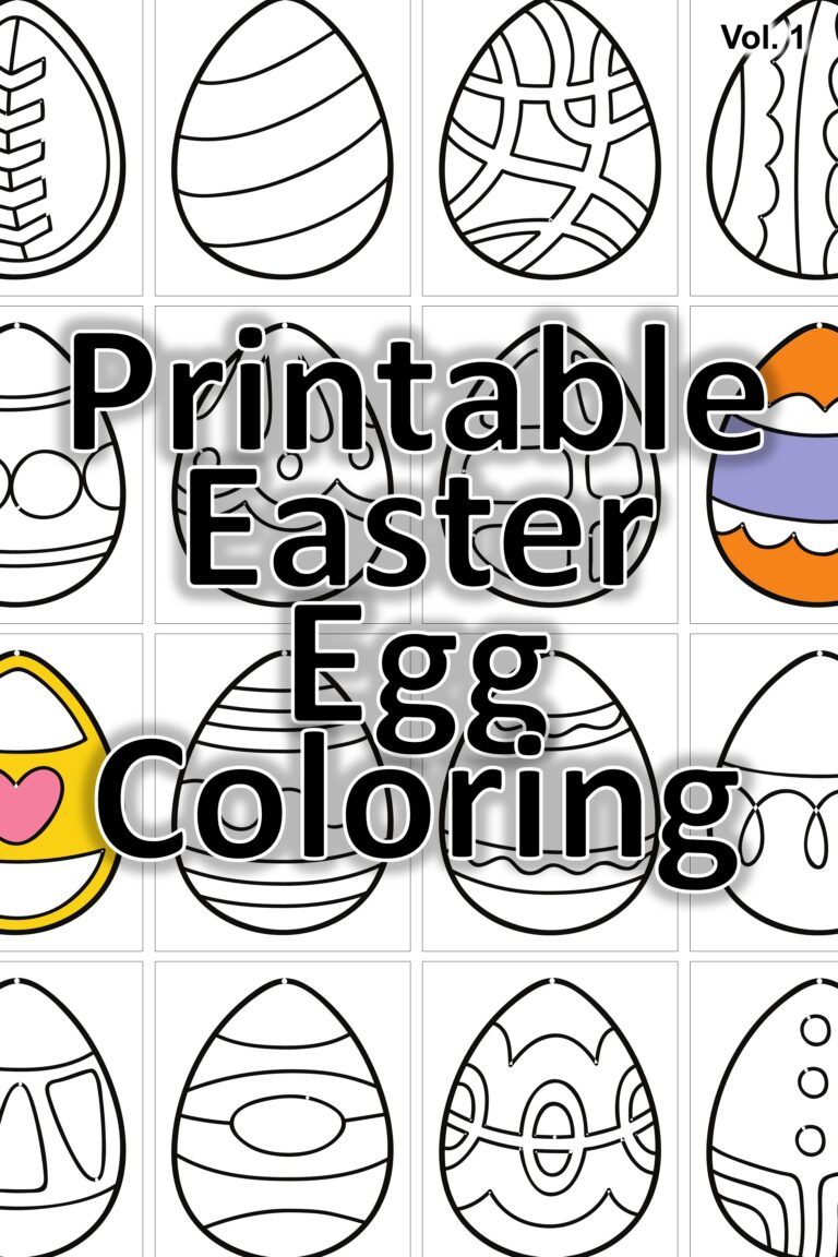 Free Printable Easter Egg Templates & Coloring Pages