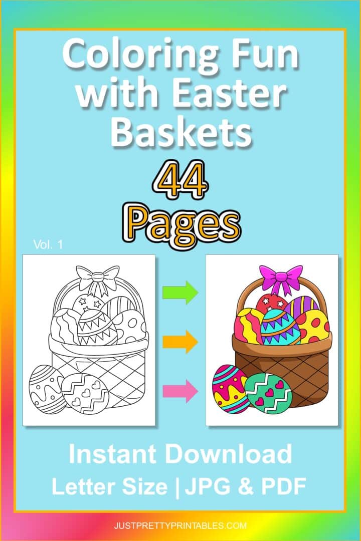 Free Printable Easter Basket Coloring Pages for Kids